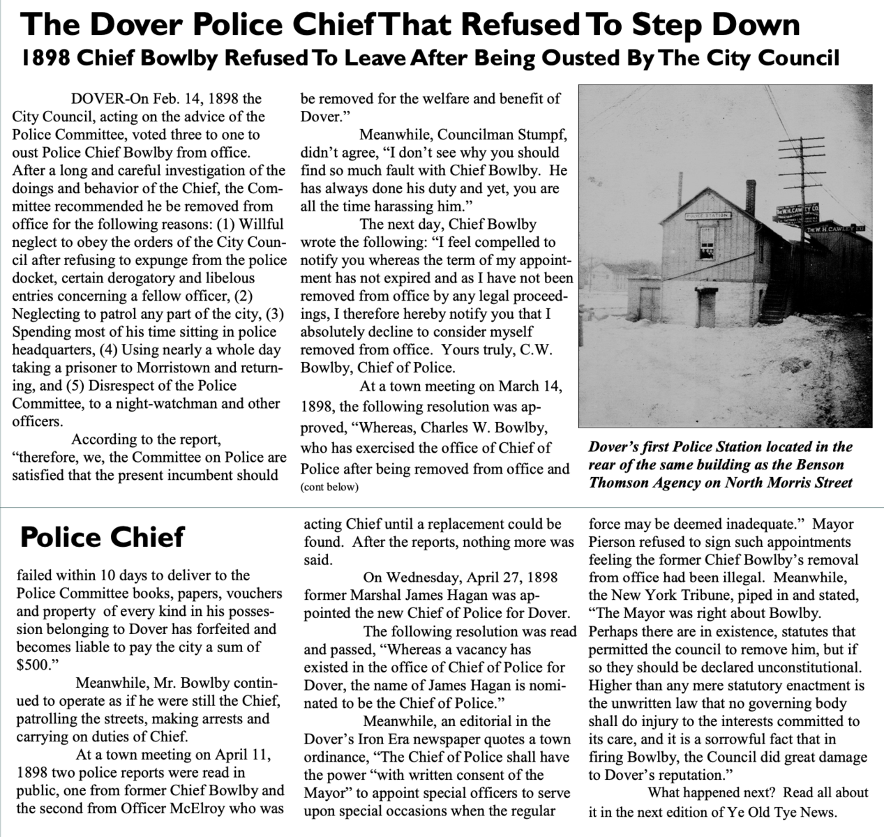 Historic Photos - Town of Dover